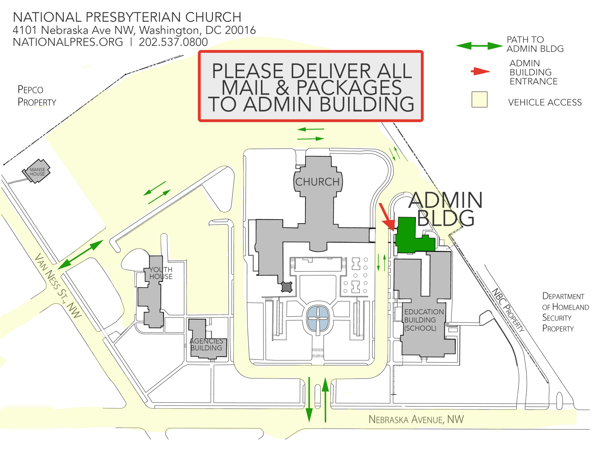 Campus Map DELIVERY - National Presbyterian Church